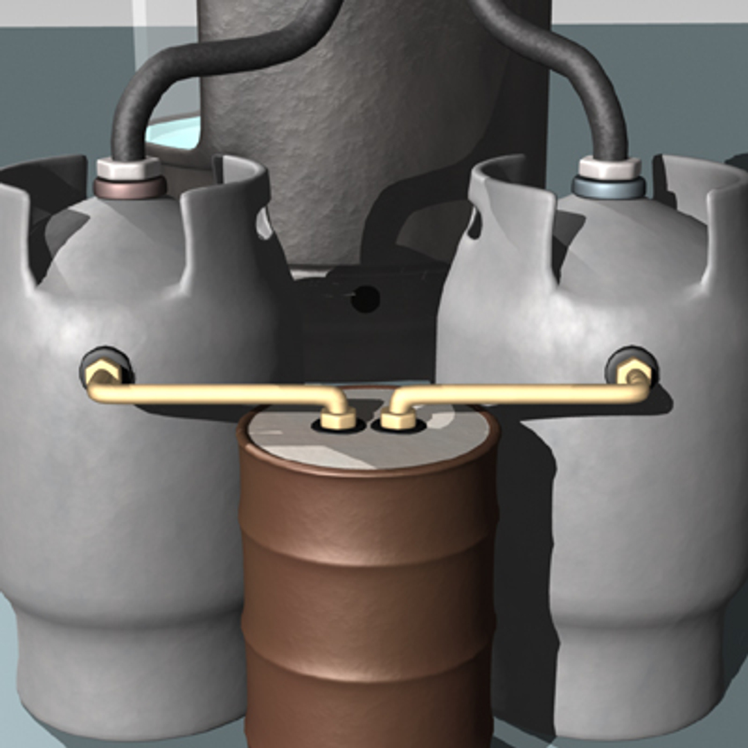 3d cryogenic freezing chamber model