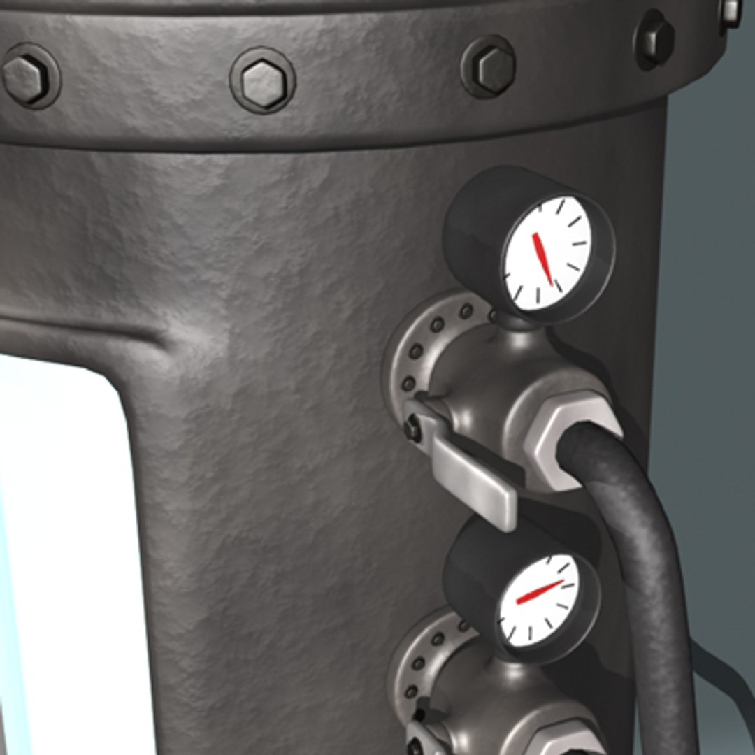 3d cryogenic freezing chamber model