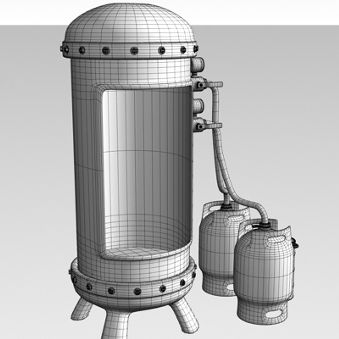 3d cryogenic freezing chamber model