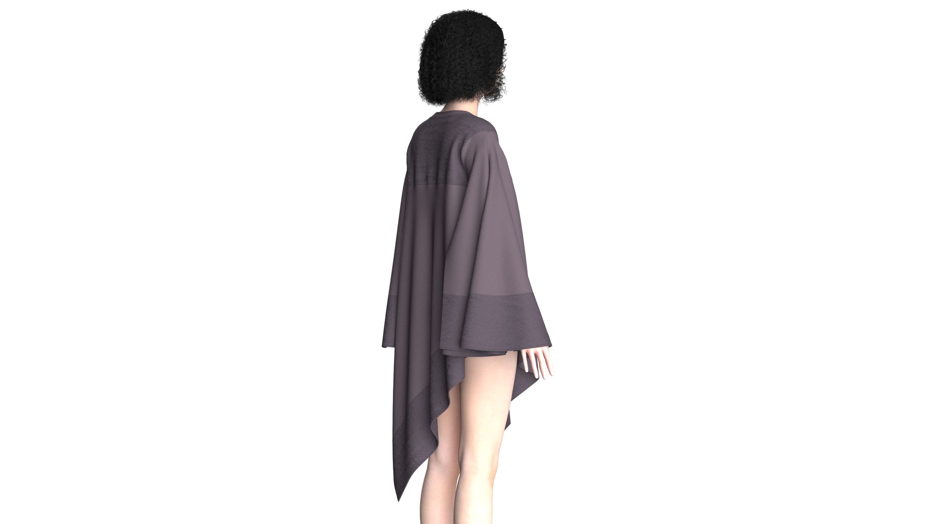 Girls Cope Dress V8 3D Model - TurboSquid 2407809