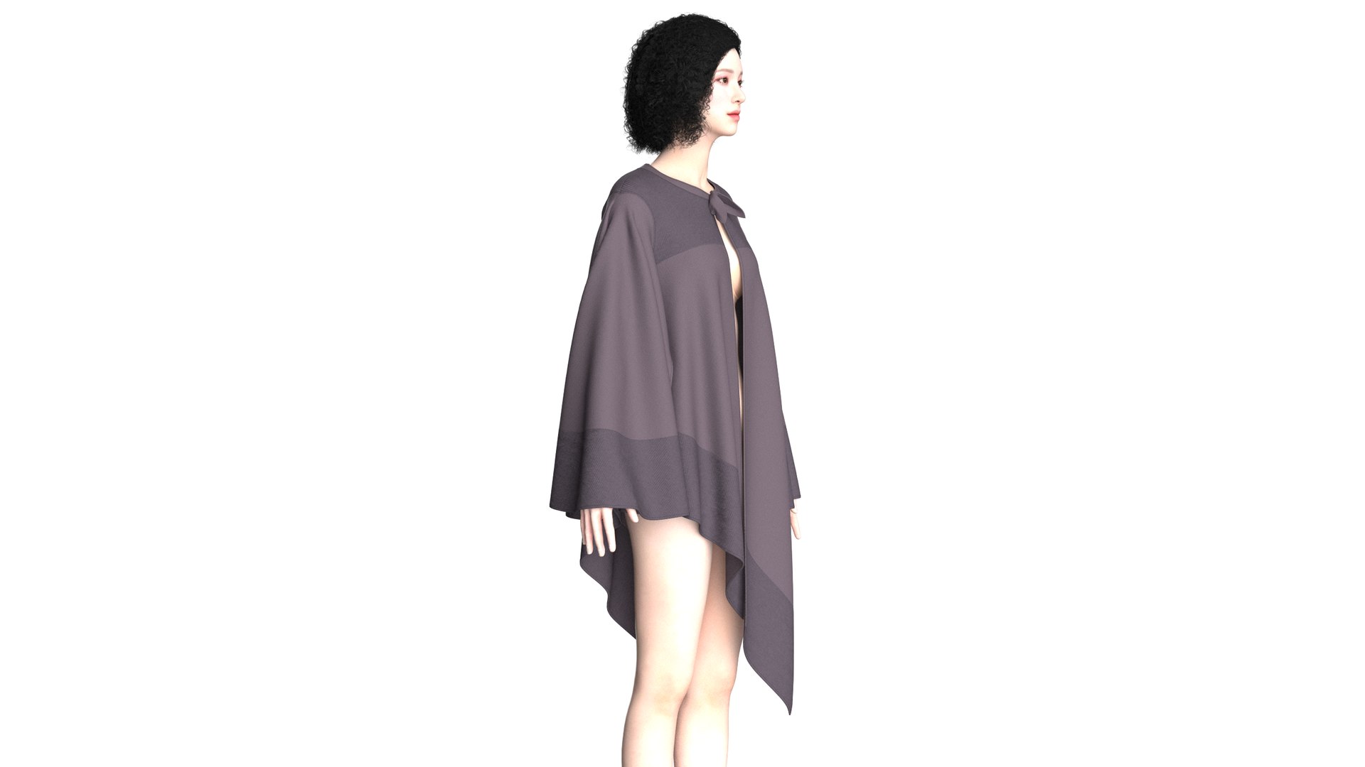 Girls Cope Dress V8 3D Model - TurboSquid 2407809