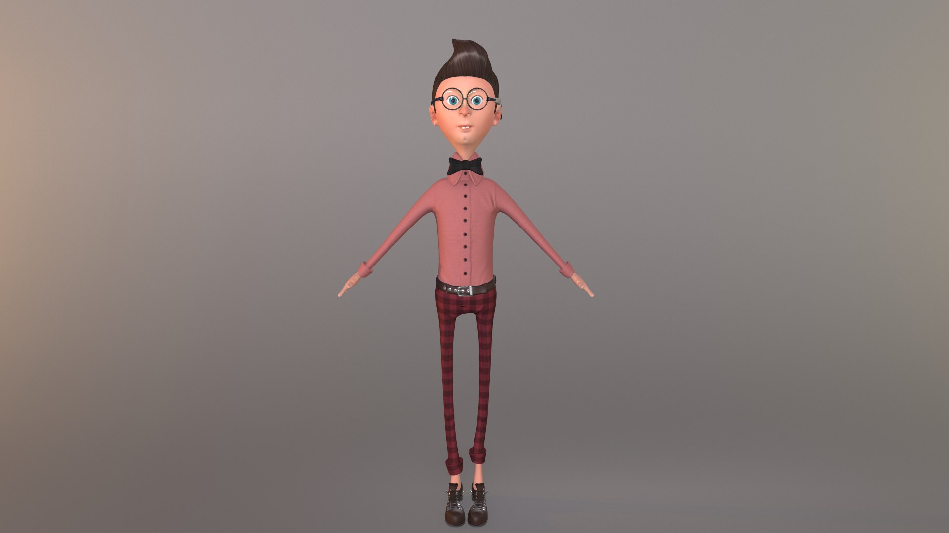 Free Boy Nerd 3D Model - TurboSquid 2244547