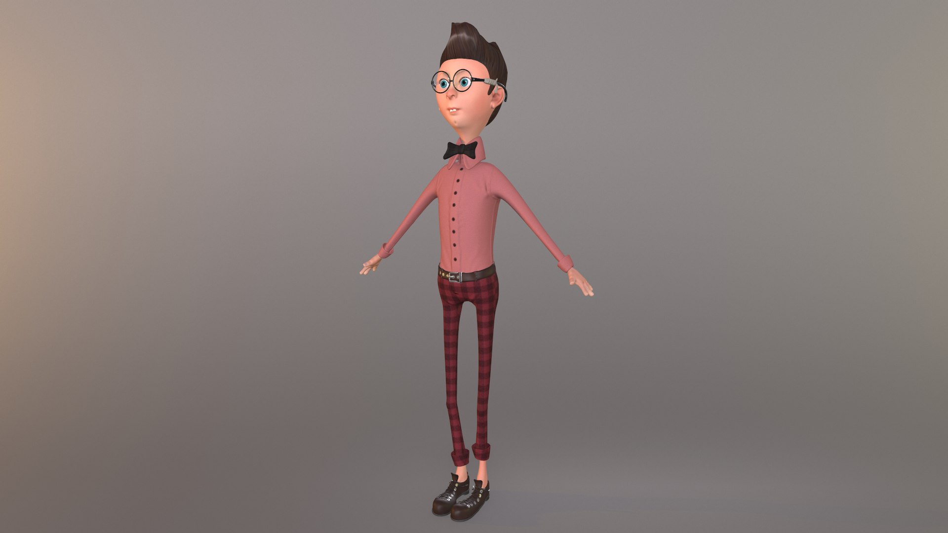Free Boy Nerd 3D Model - TurboSquid 2244547