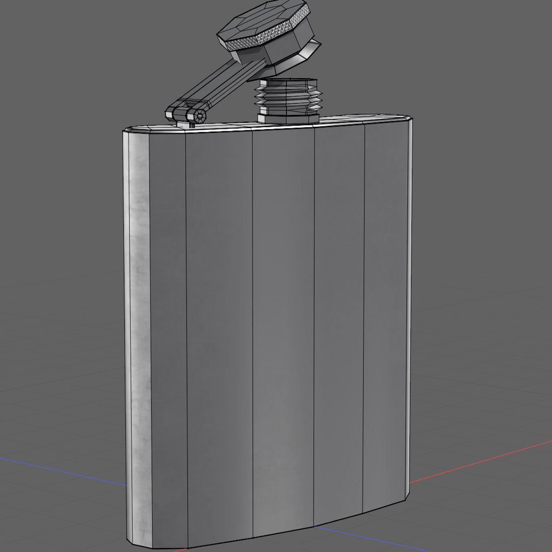 Steel Alcohol Flask Model - TurboSquid 1513988