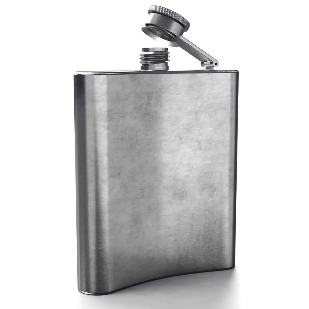 Steel Alcohol Flask Model - TurboSquid 1513988
