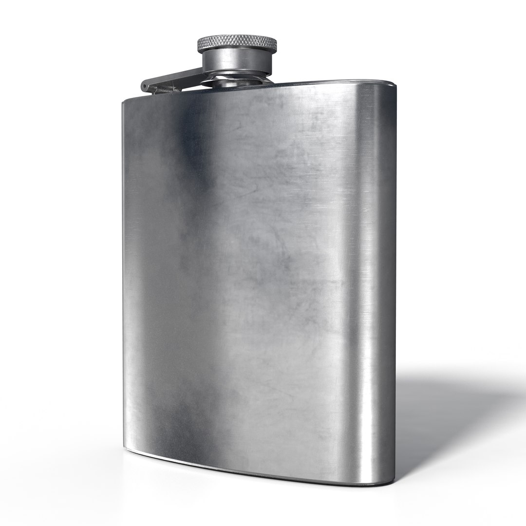 Steel Alcohol Flask Model - TurboSquid 1513988