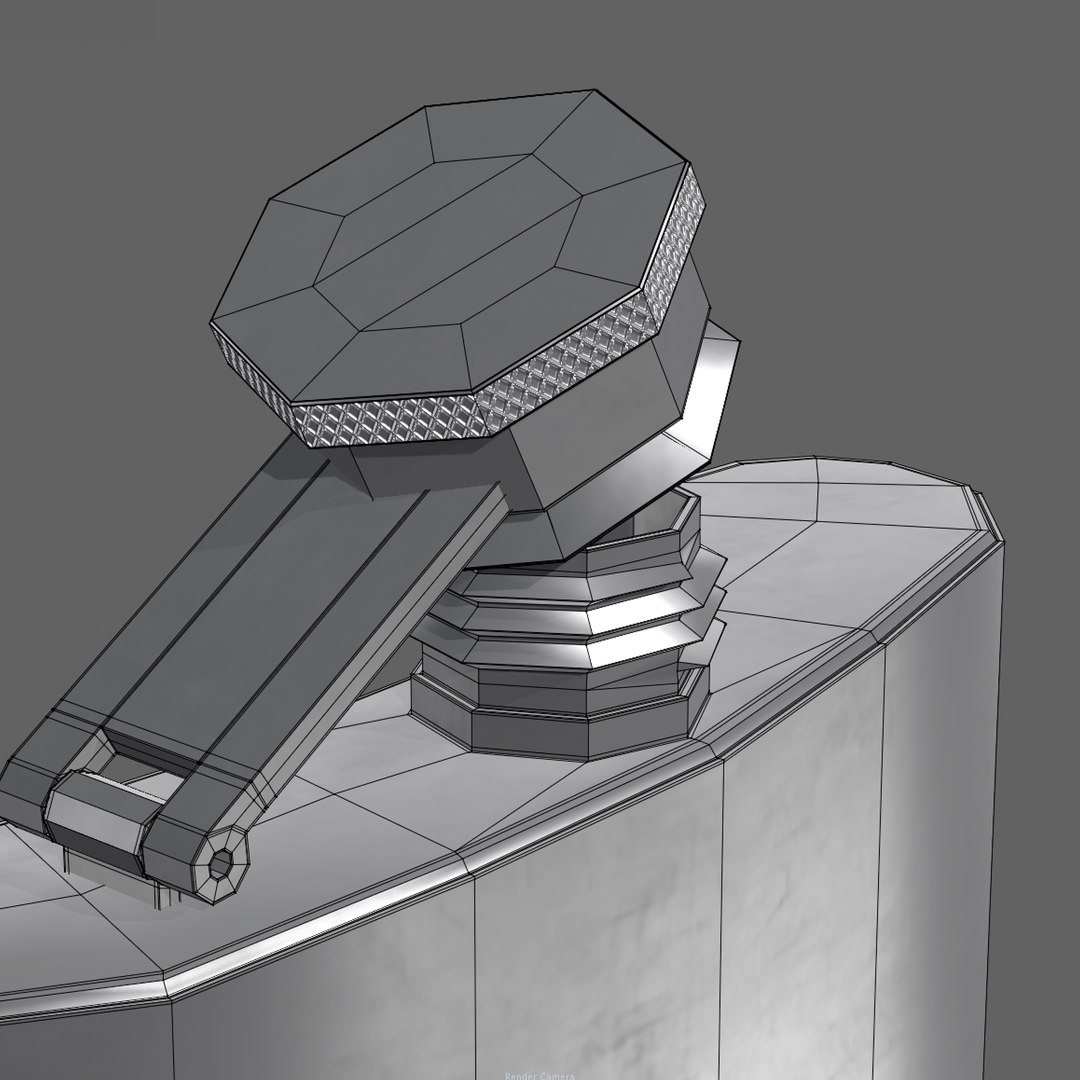 Steel Alcohol Flask Model - TurboSquid 1513988