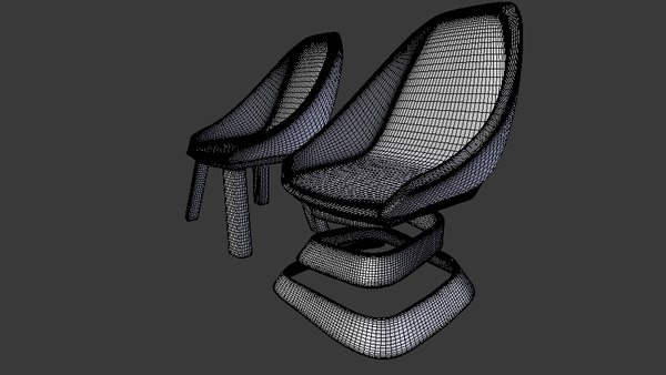 3d scaled chairs alternate designs model