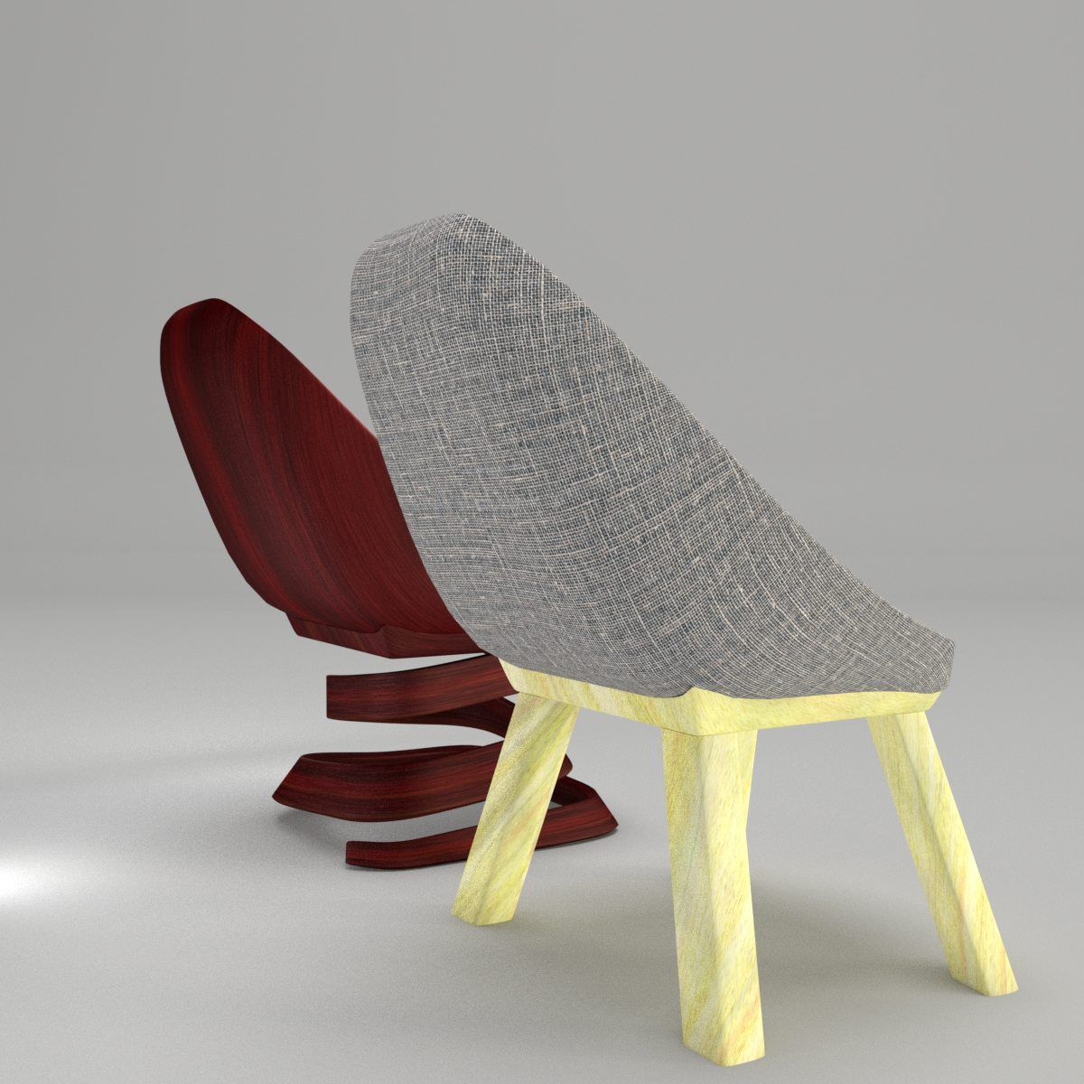 3d scaled chairs alternate designs model