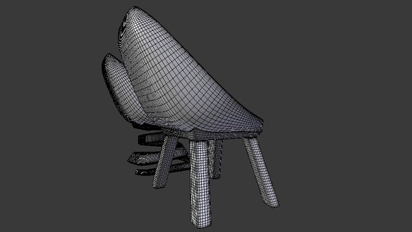 3d scaled chairs alternate designs model