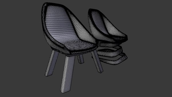 3d scaled chairs alternate designs model