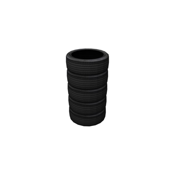 3d obj tire pile
