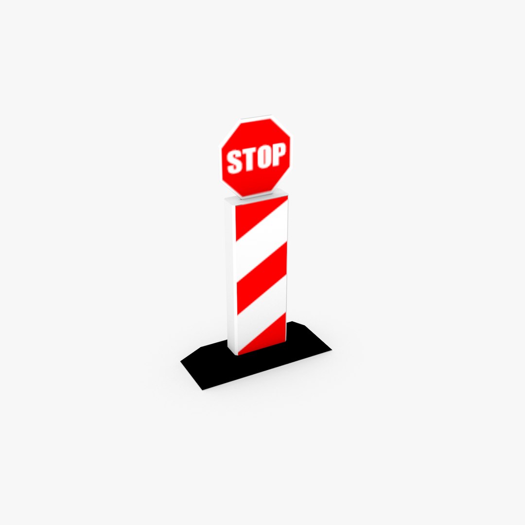 Police Barriers 3D Model - TurboSquid 1384489