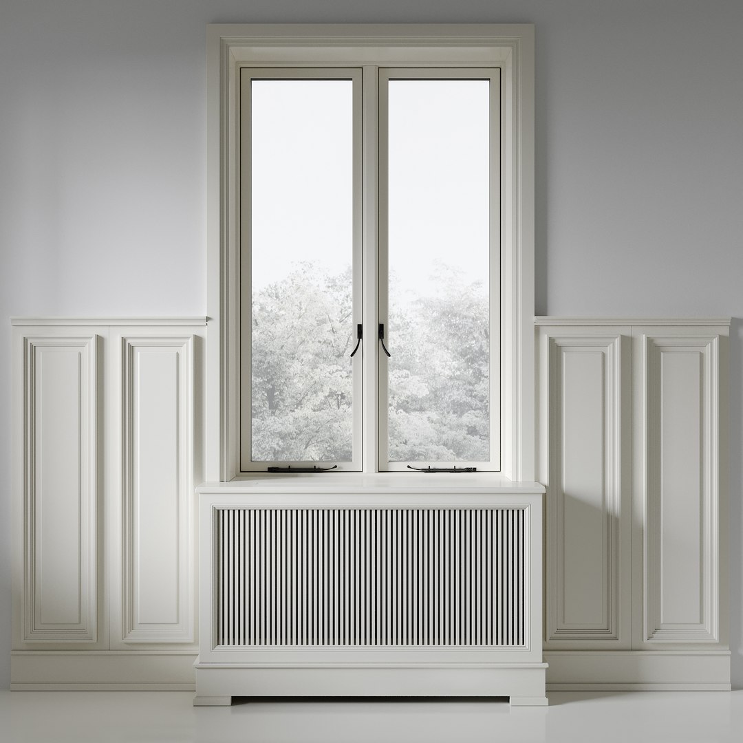 3D Classic Window With Radiator Screen 003 Model - TurboSquid 2173720