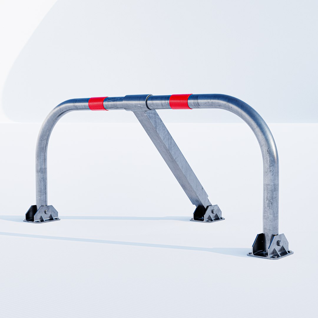 Parking Barrier 3D Model - TurboSquid 2033136
