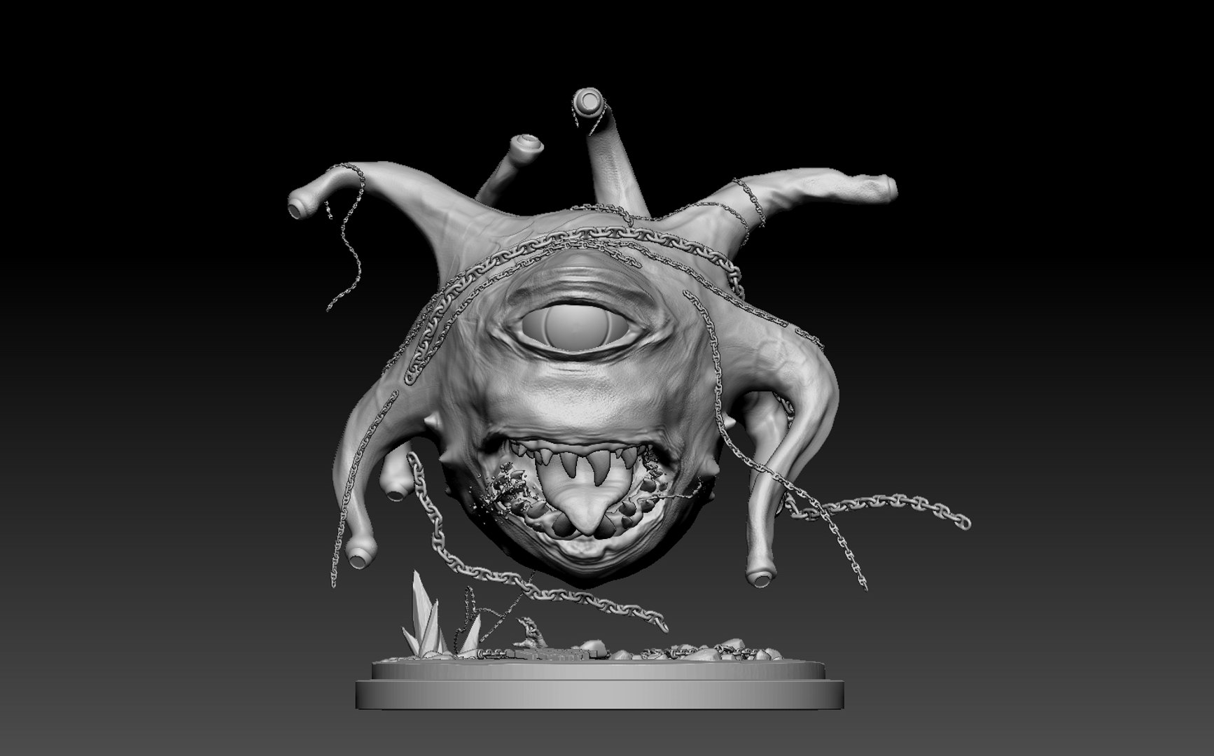 3D Beholder Dungeons Dragons Model - TurboSquid 1240803