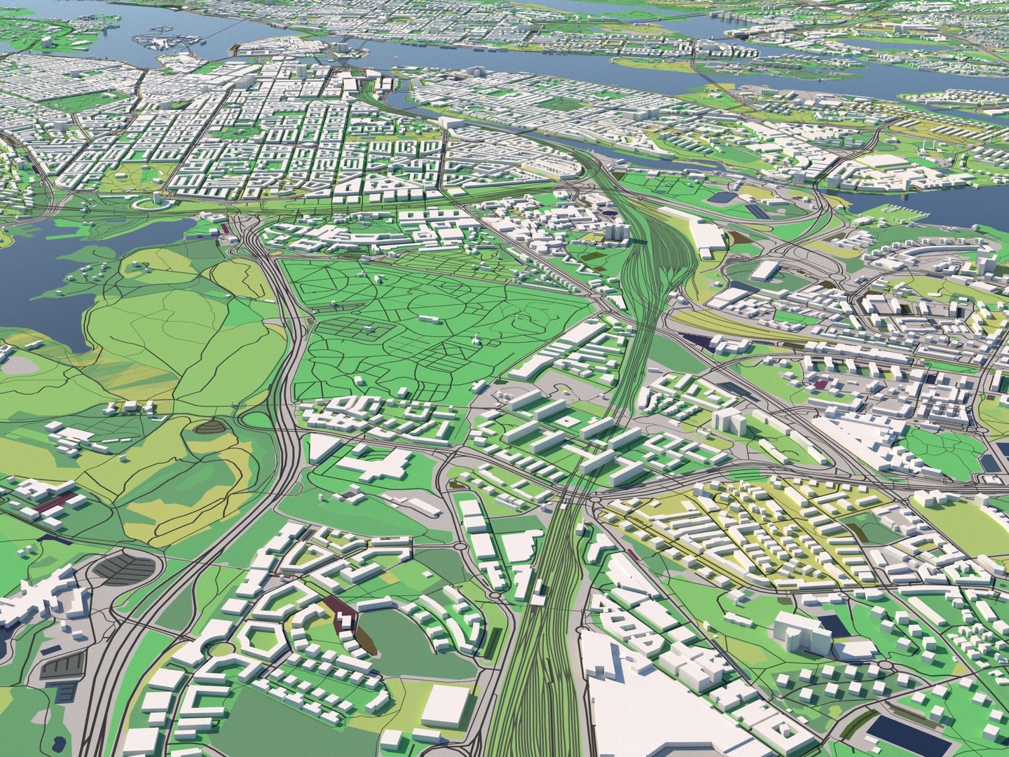 3D city stockholm model - TurboSquid 1433398