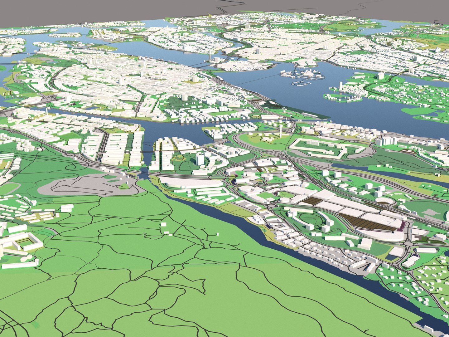 3D city stockholm model - TurboSquid 1433398