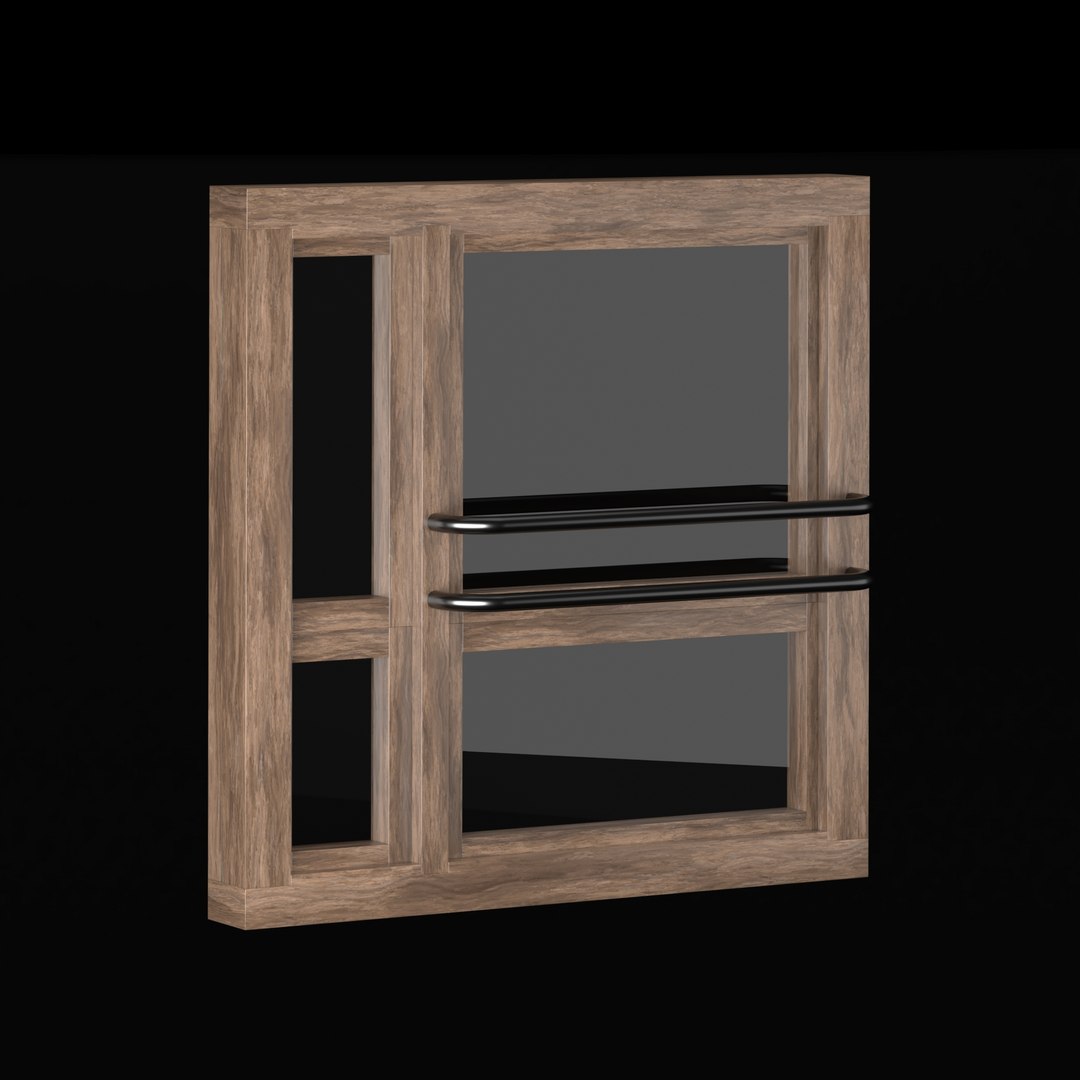 3D Modern Wooden Windows - TurboSquid 1817374