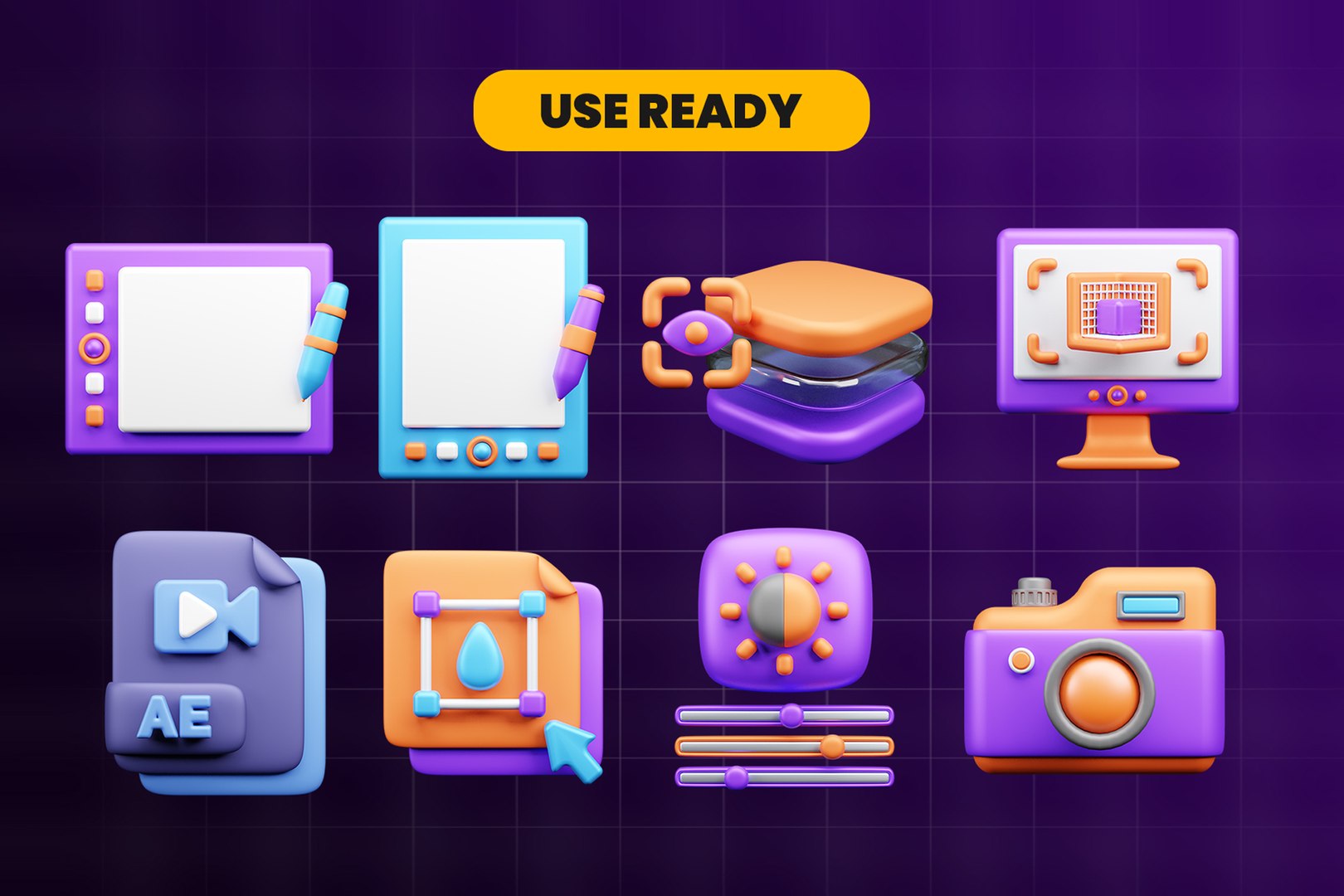 3D Design And Development 3d Illustration Icon Pack - TurboSquid 2252867