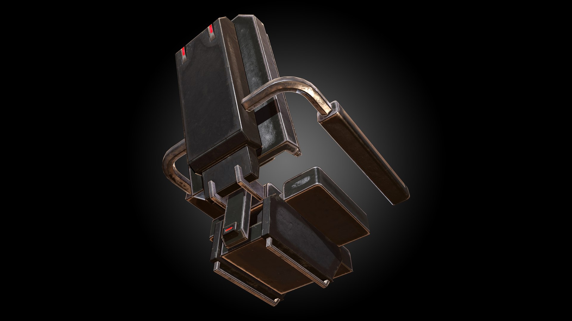 3D Cockpit Chair D Model - TurboSquid 1742800