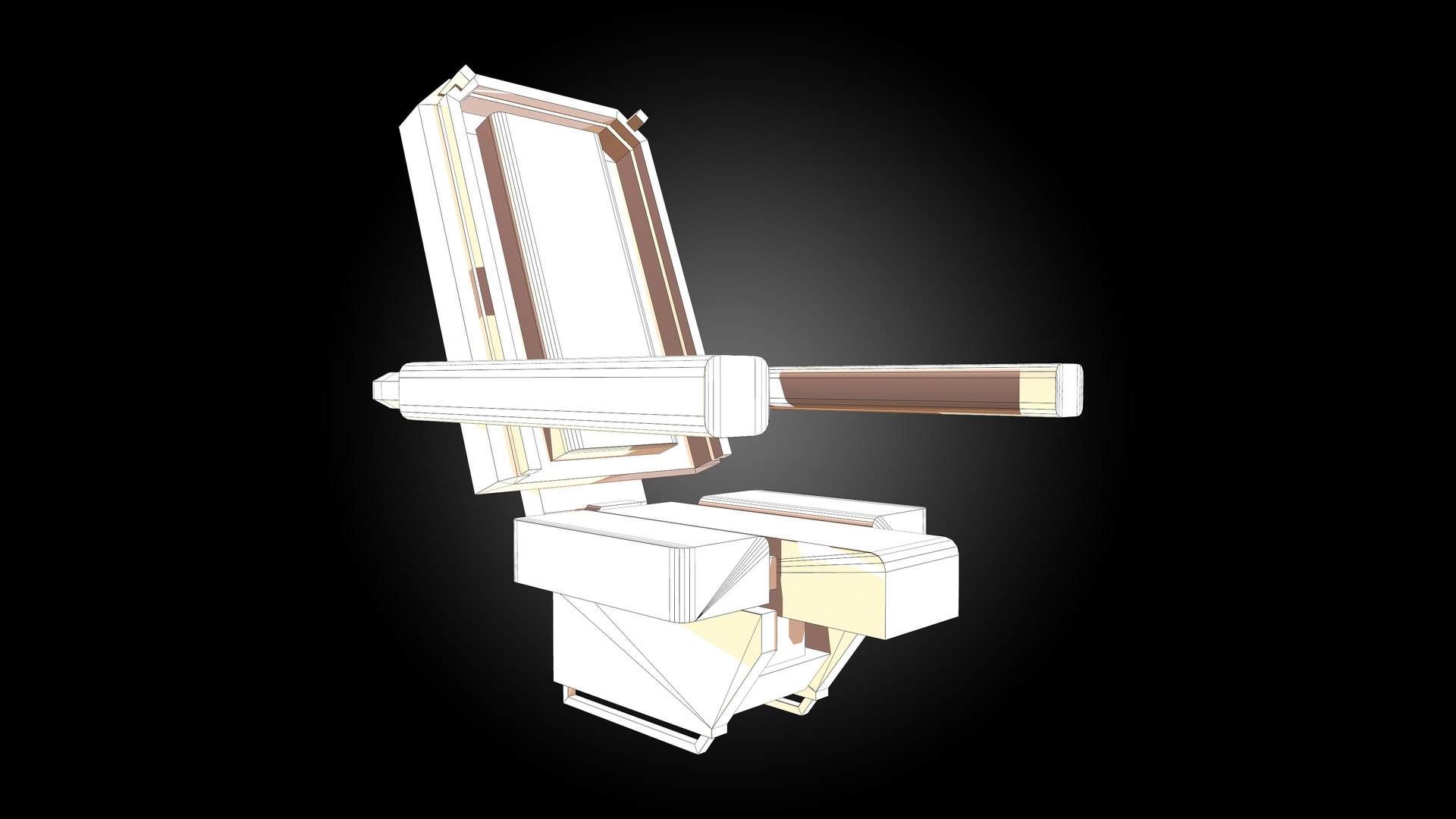 3D Cockpit Chair D Model - TurboSquid 1742800