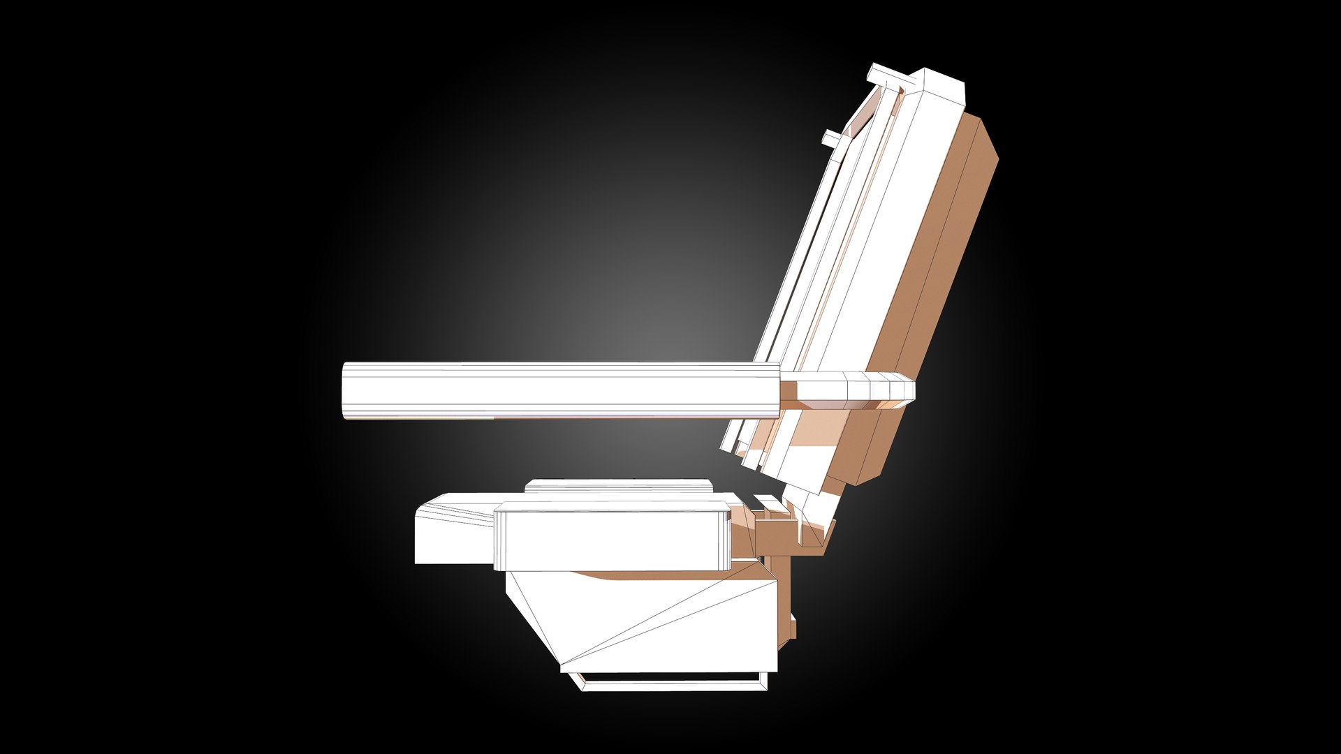 3D Cockpit Chair D Model - TurboSquid 1742800