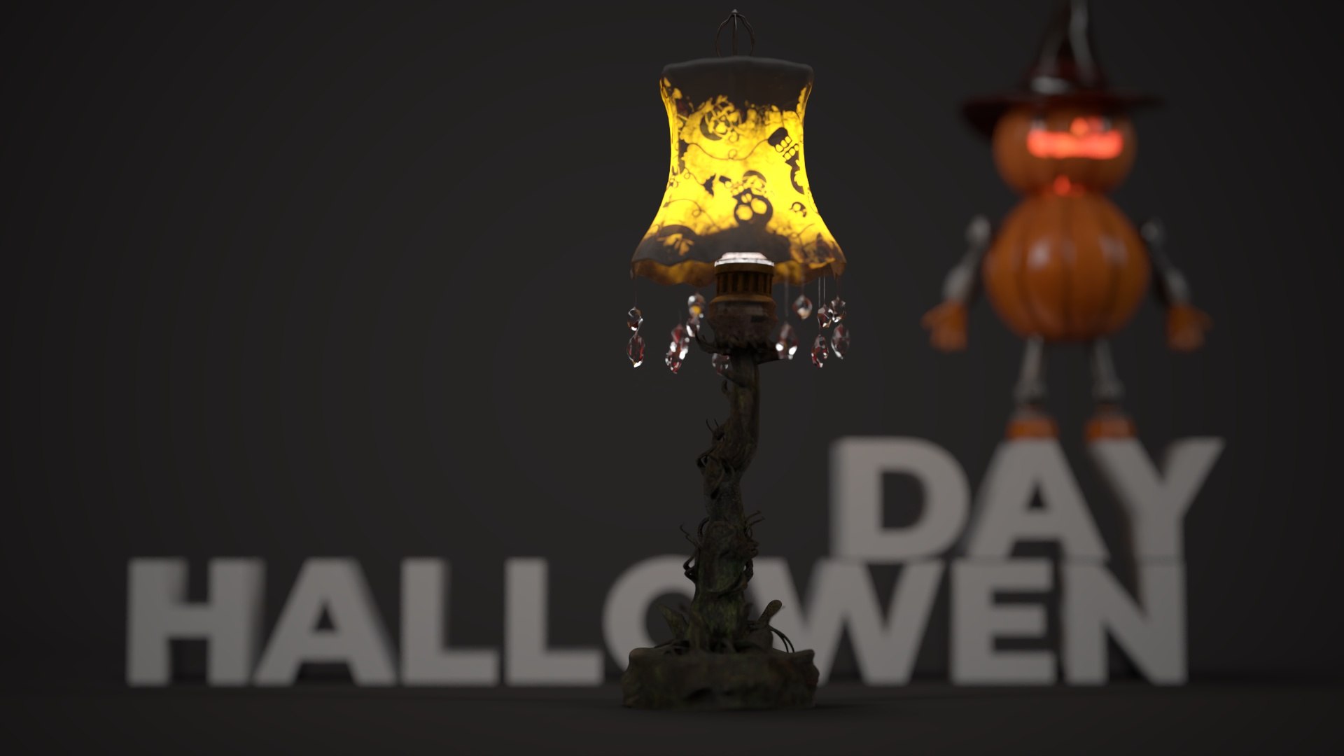 Halloween Lamp Model 3D Model 3D Model - TurboSquid 2350098