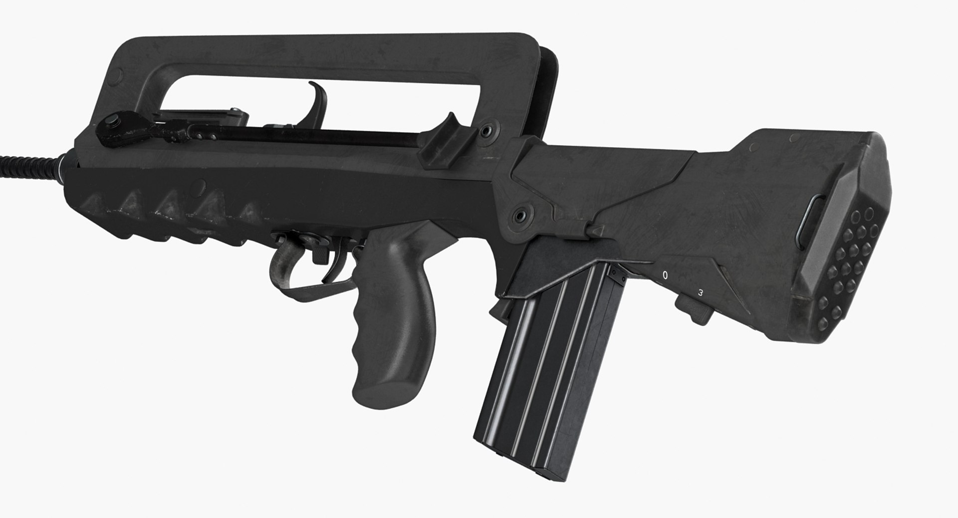 Assault rifle famas f1 3D model - TurboSquid 1168016