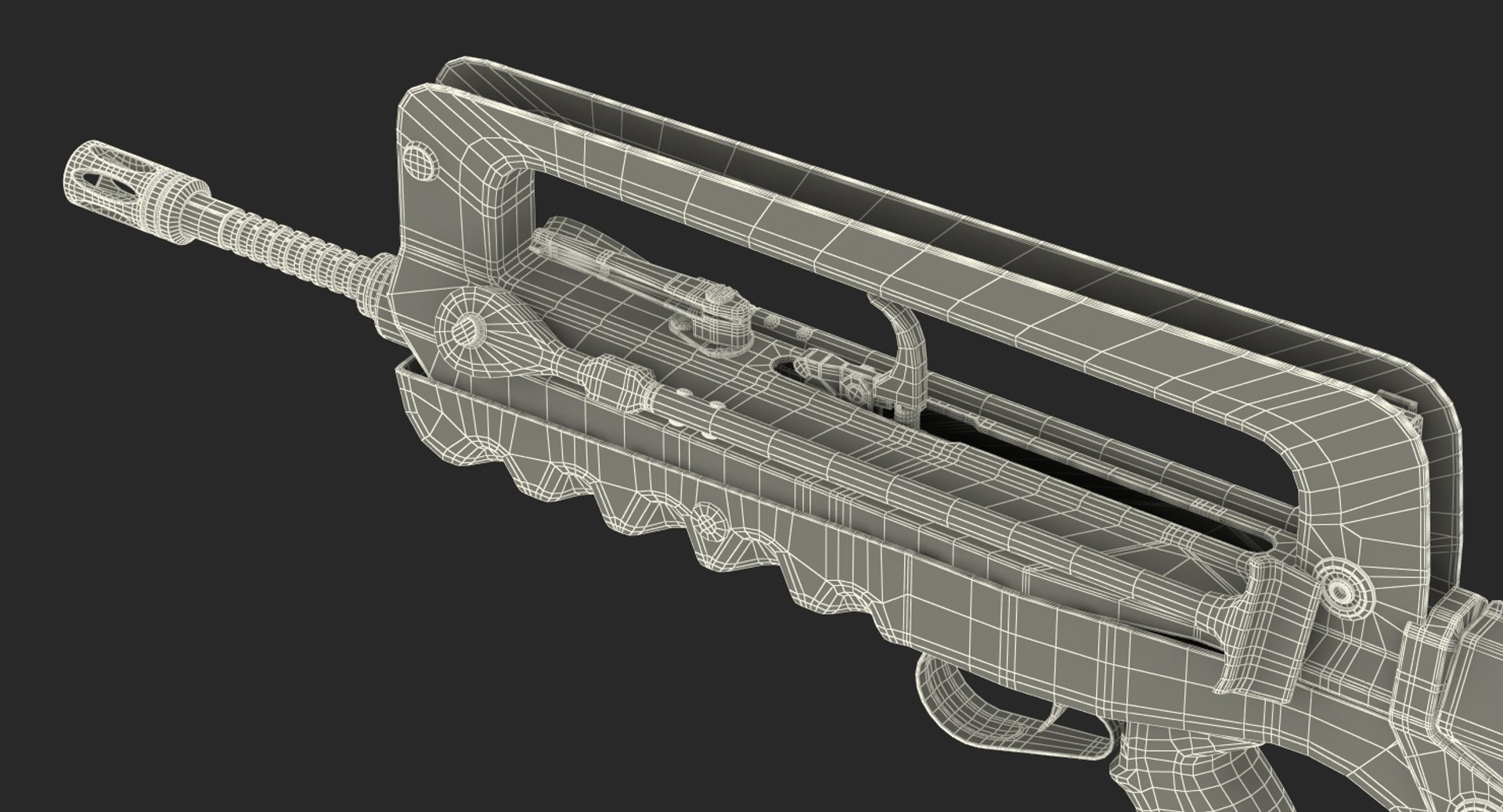Assault rifle famas f1 3D model - TurboSquid 1168016