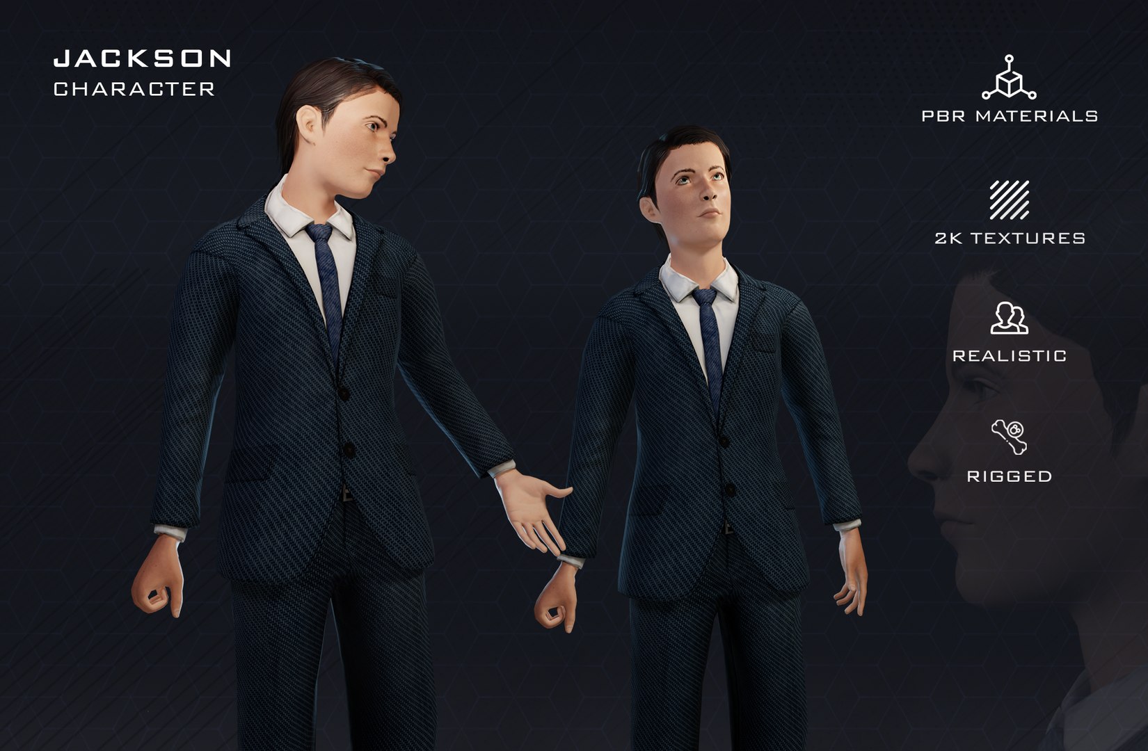 Character Jackson 3D model - TurboSquid 2087317