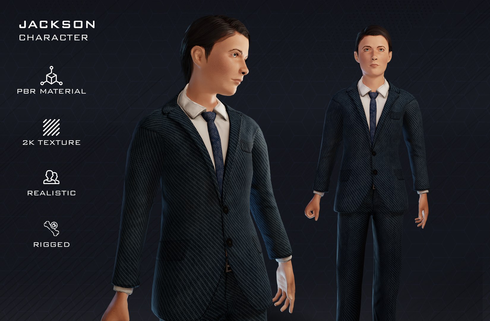 Character Jackson 3D model - TurboSquid 2087317