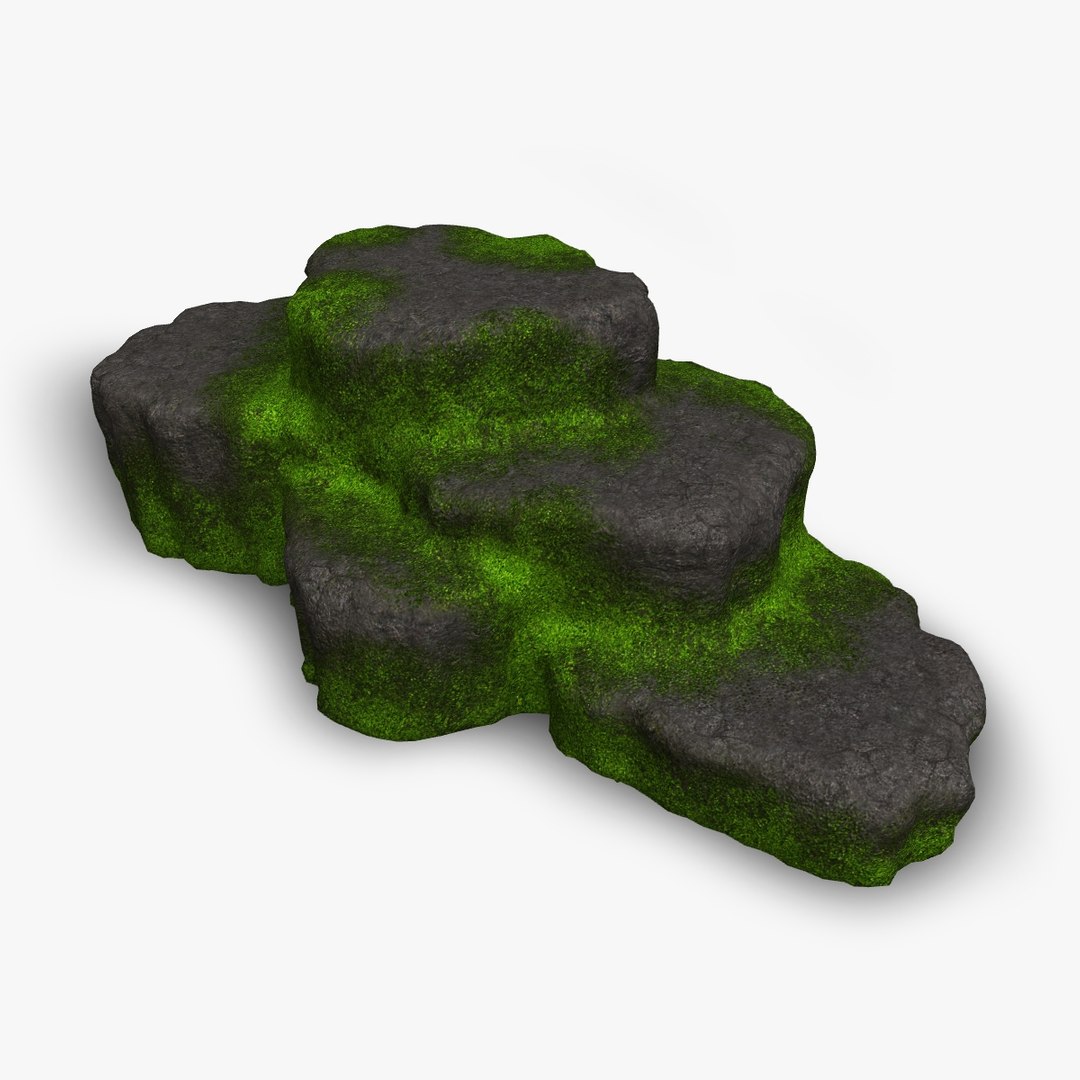 Cave Platform 4 - Moss 2 3D - TurboSquid 2083188