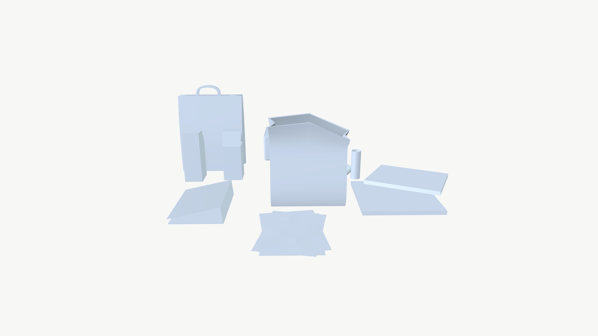 3D Paper Waste - TurboSquid 2273240