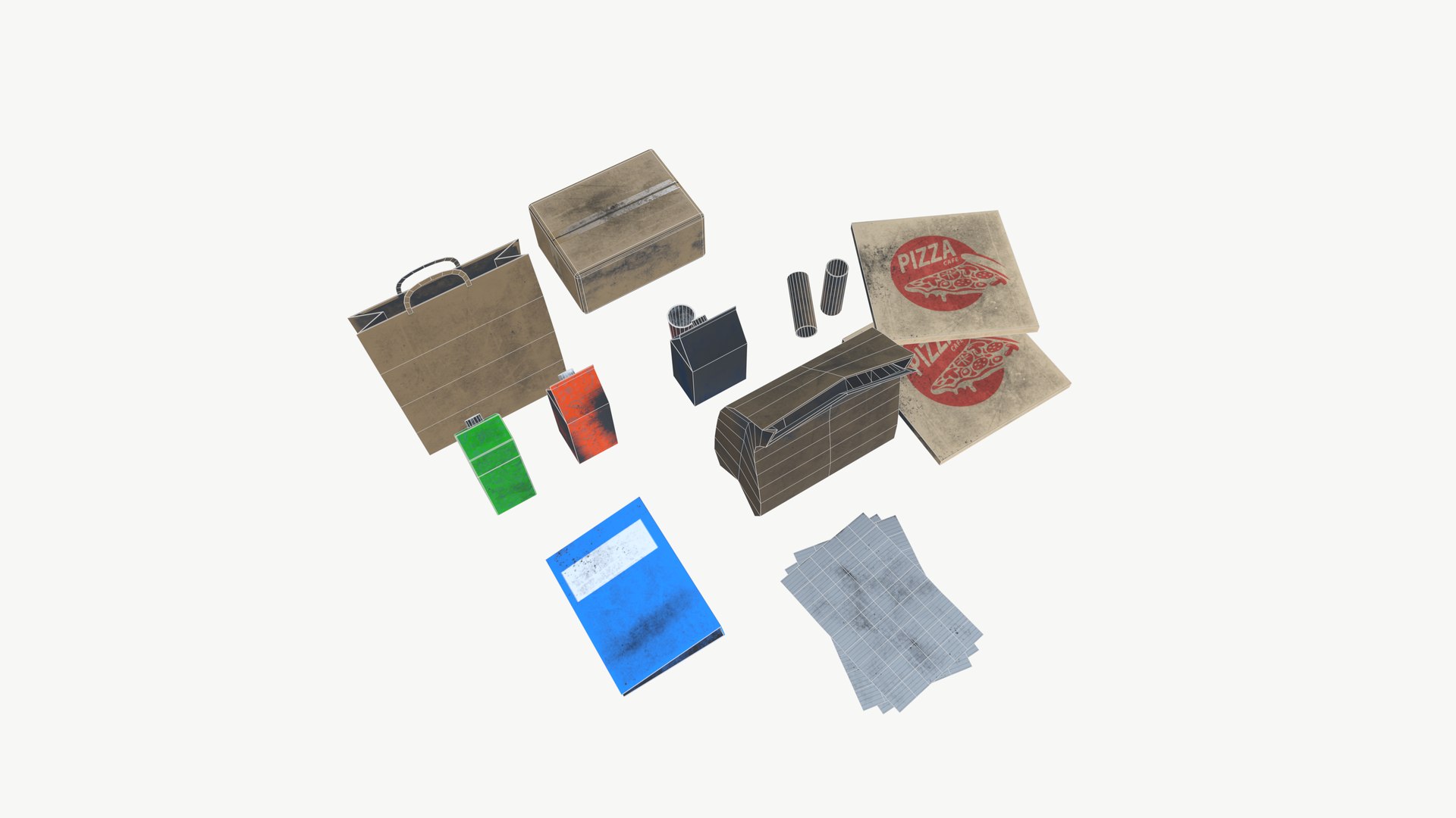 3D Paper Waste - TurboSquid 2273240