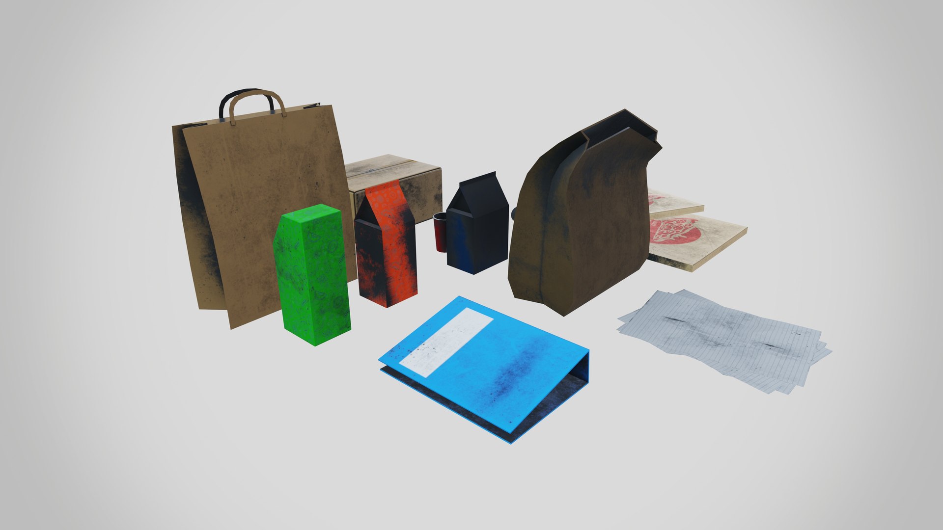 3D Paper Waste - TurboSquid 2273240