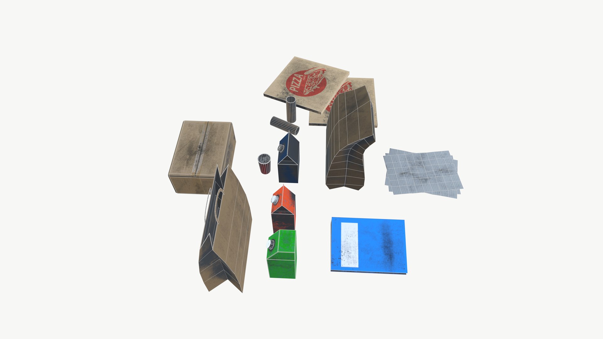 3D Paper Waste - TurboSquid 2273240