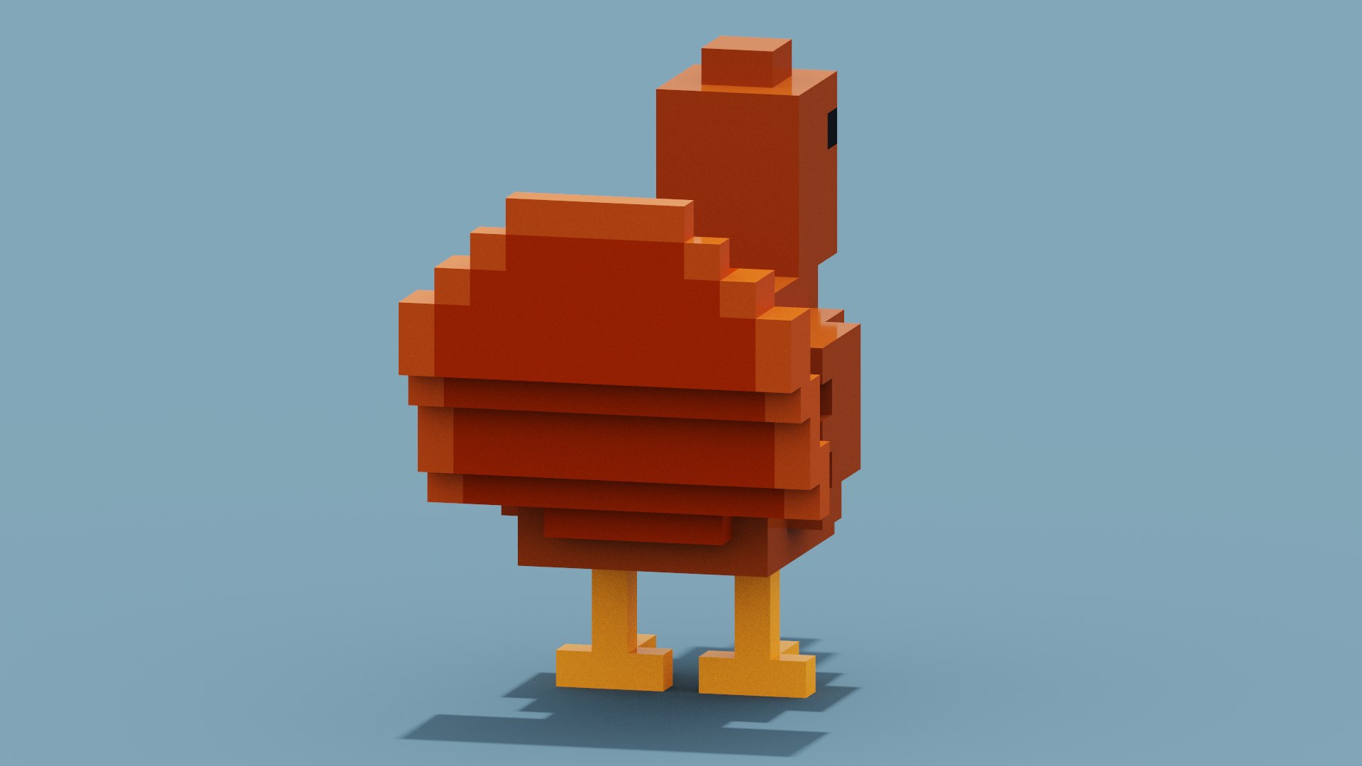 Voxel Turkey 3D Model - TurboSquid 2007695