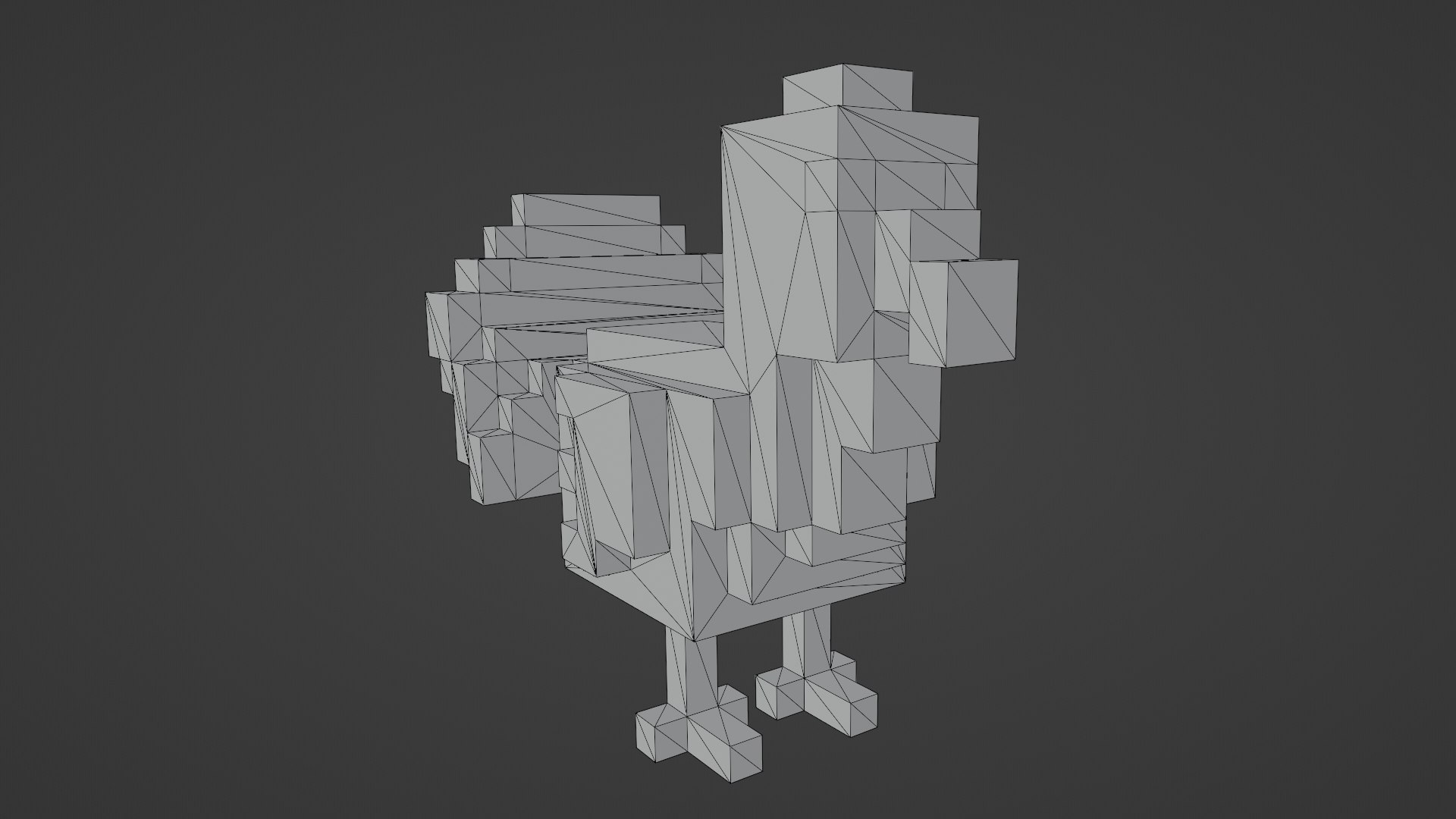 Voxel Turkey 3D Model - TurboSquid 2007695