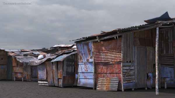 散らばった金属小屋群3Dモデル - TurboSquid 2330156