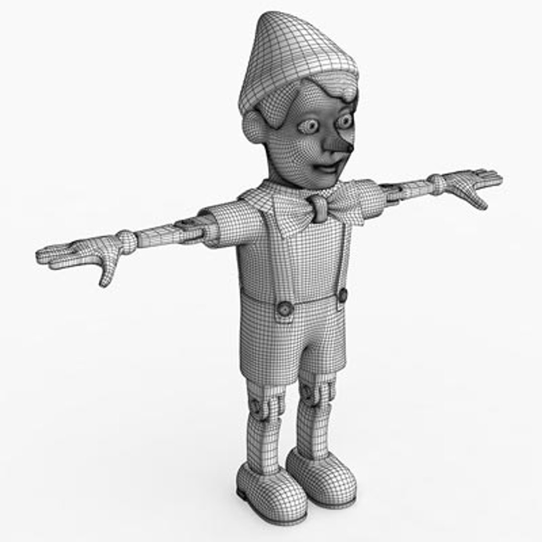 3d Model Of Pinocchio Fairy Tale