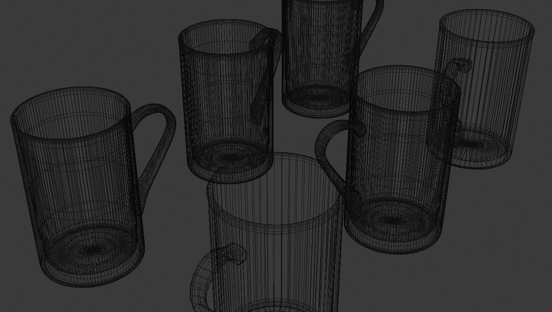 3D Teacup Set model - TurboSquid 1805123