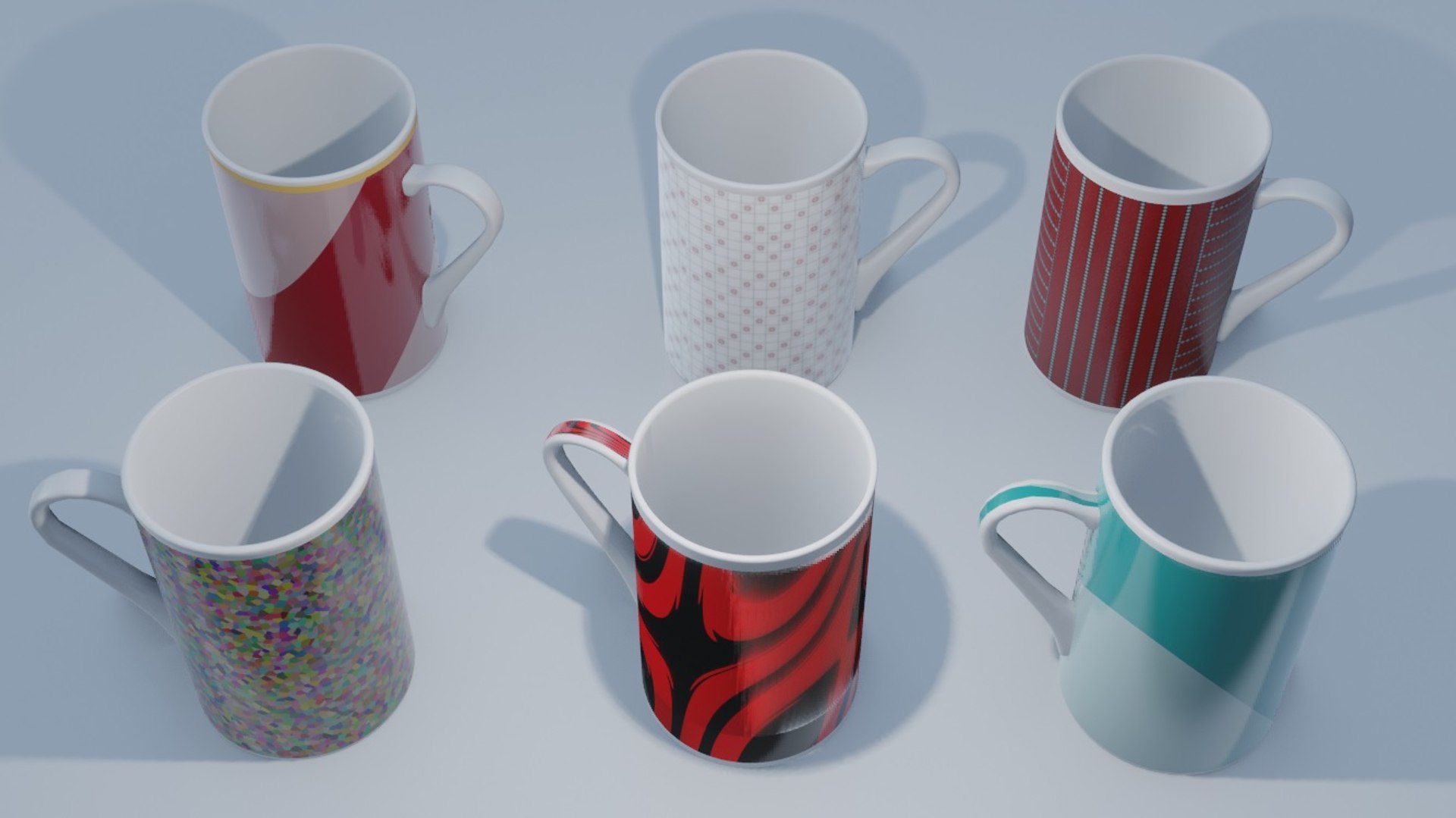 3D Teacup Set model - TurboSquid 1805123