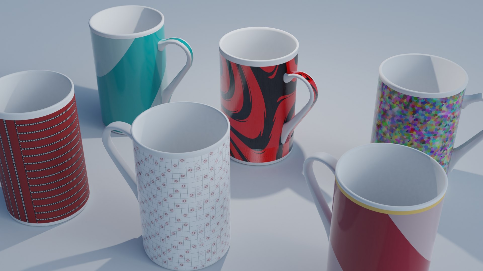 3D Teacup Set model - TurboSquid 1805123