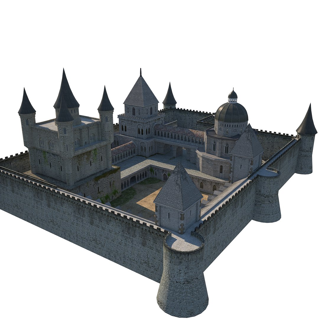 Fortress Medieval Building Model - TurboSquid 1221774