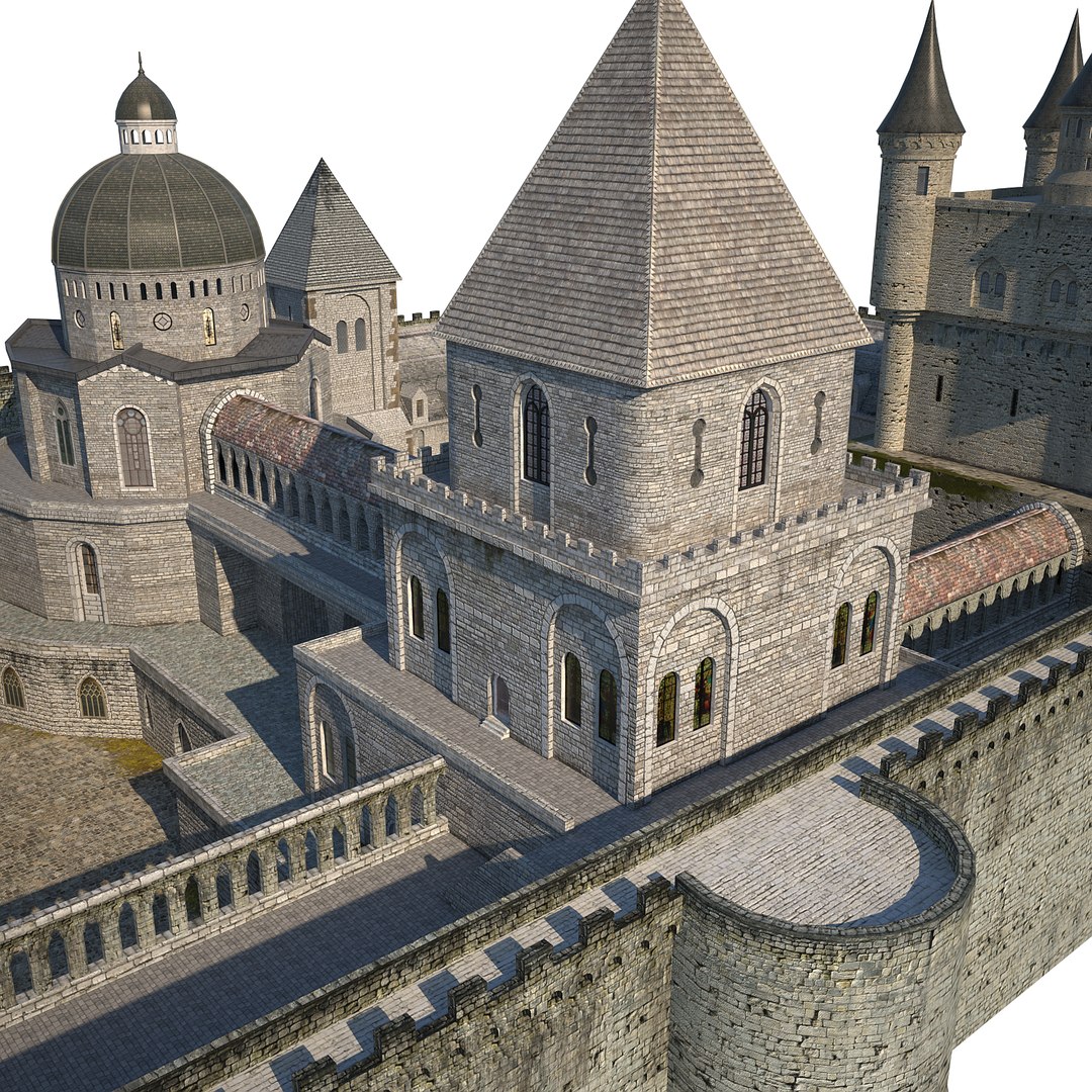 Fortress Medieval Building Model - TurboSquid 1221774