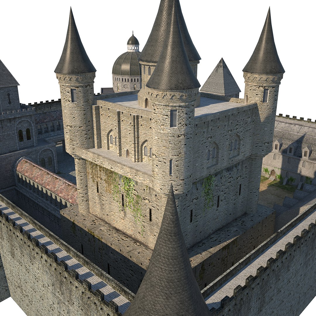 Fortress Medieval Building Model - TurboSquid 1221774