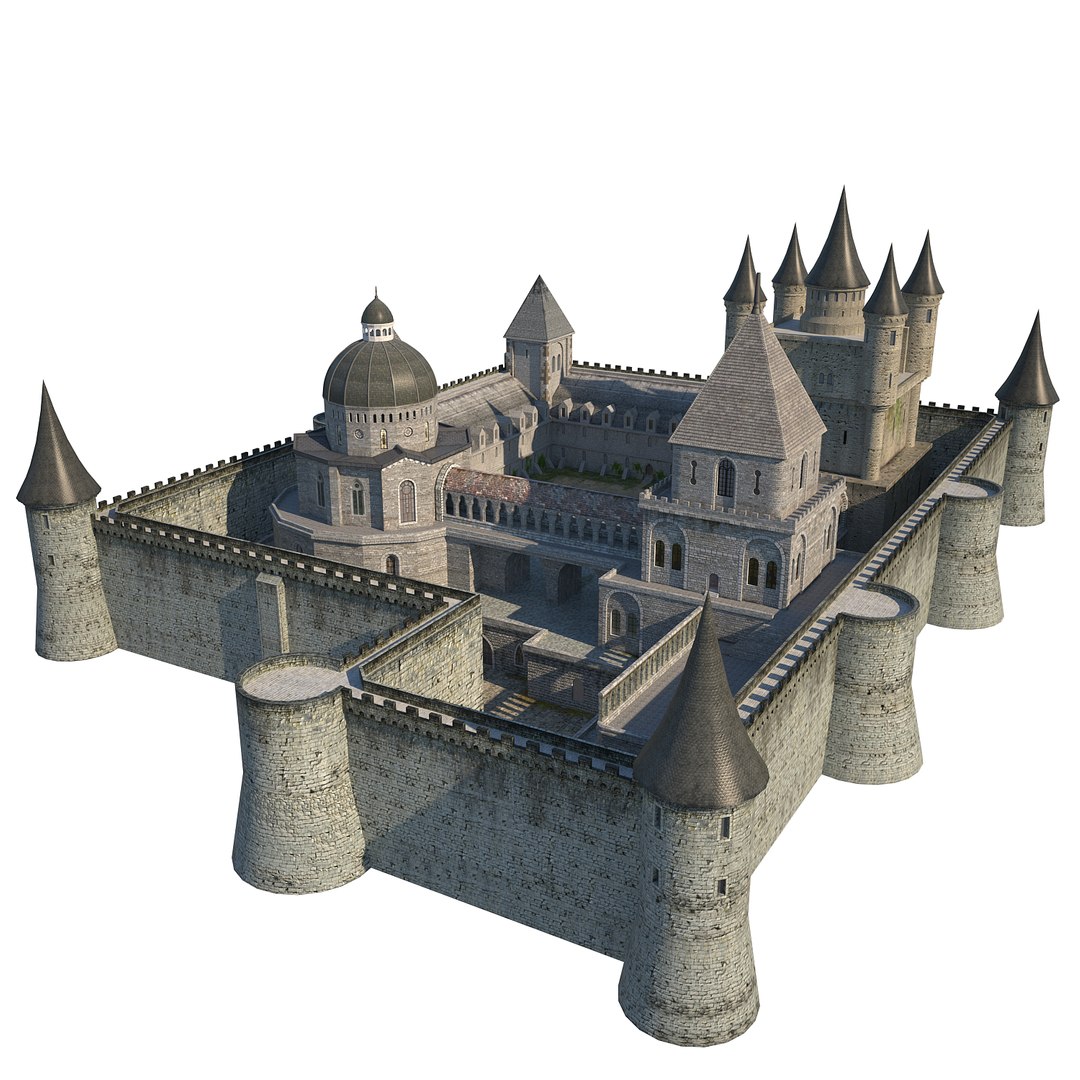 Fortress Medieval Building Model - TurboSquid 1221774