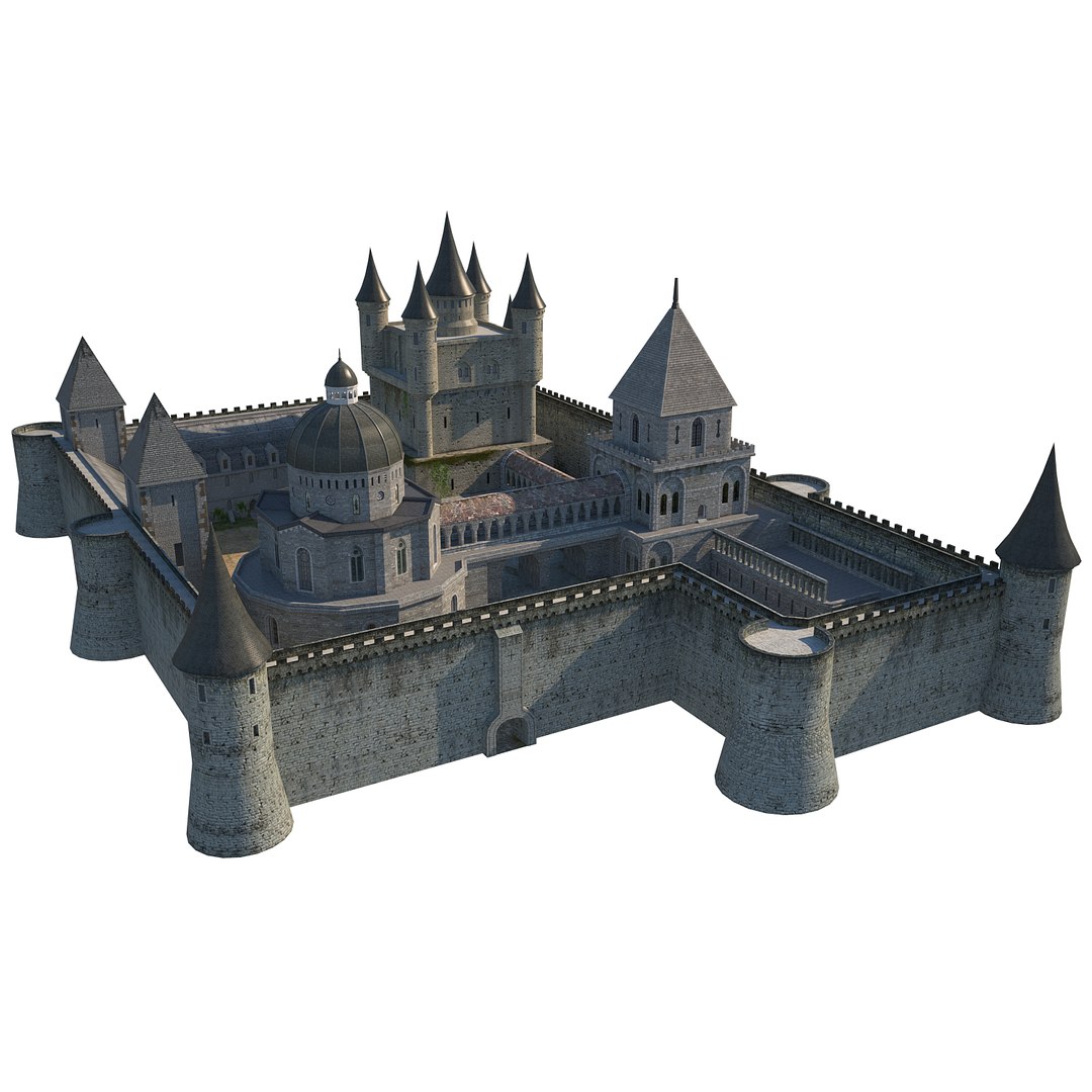 Fortress Medieval Building Model - TurboSquid 1221774
