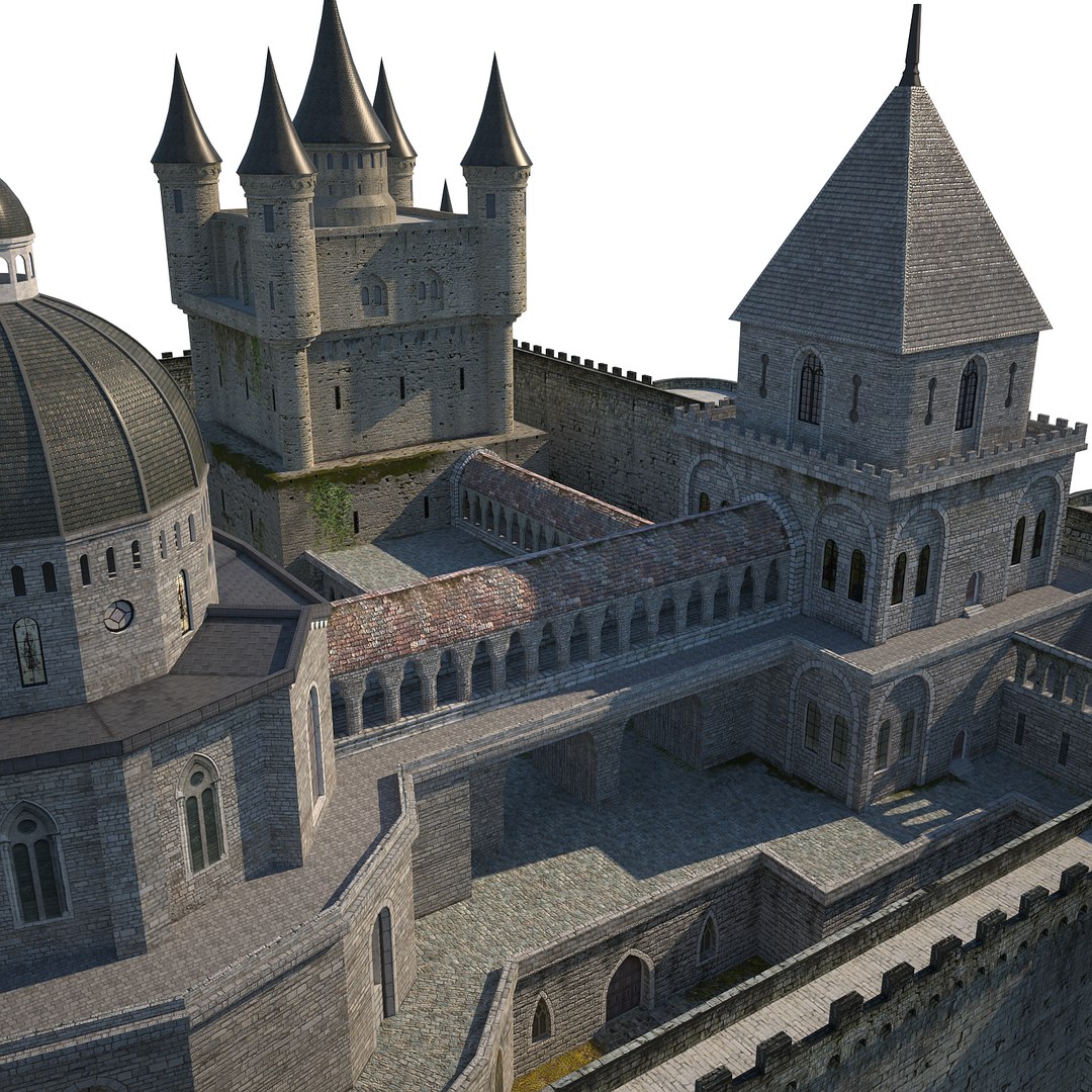 Fortress Medieval Building Model - TurboSquid 1221774